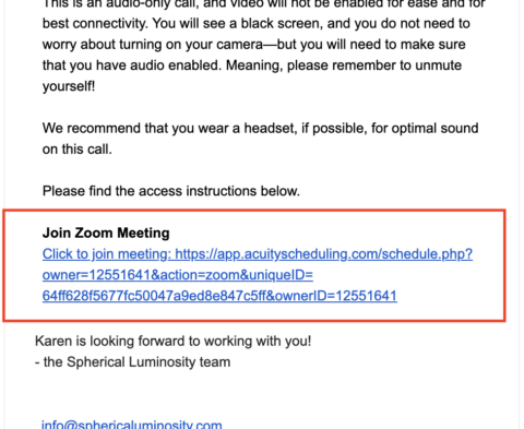Connecting to Zoom by Phone (Dial-in) - Spherical Luminosity